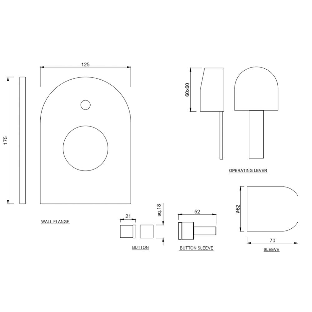 Jaquar D'Arc Single Lever Exposed Parts Kit | DRC-CHR-37079NK ...